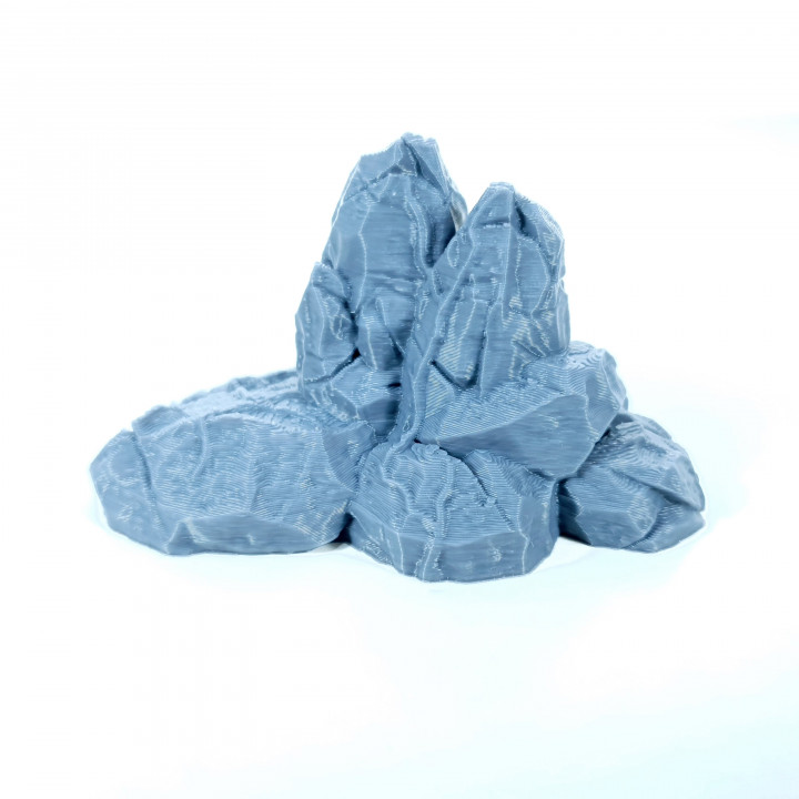 3D Printable ROCK - TABLETOP TERRAIN DND RPG SCATTER by Jason Beckers