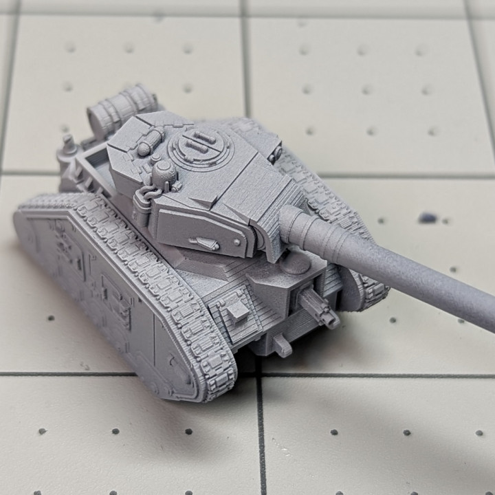 3D Print of Epic Scale Lemoine Russel Main Battle Tank 'B' Turrets by ...