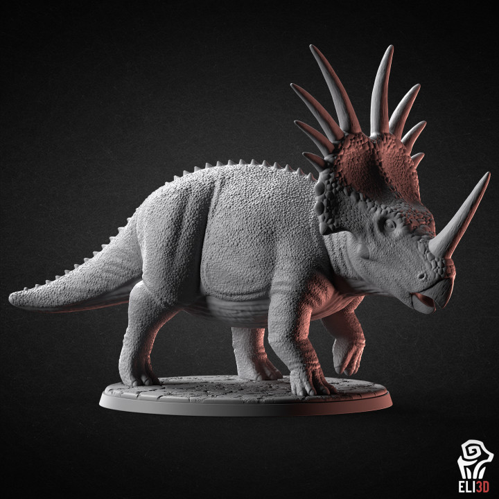 3D Printable Styracosaurus - Dino by ELI 3D
