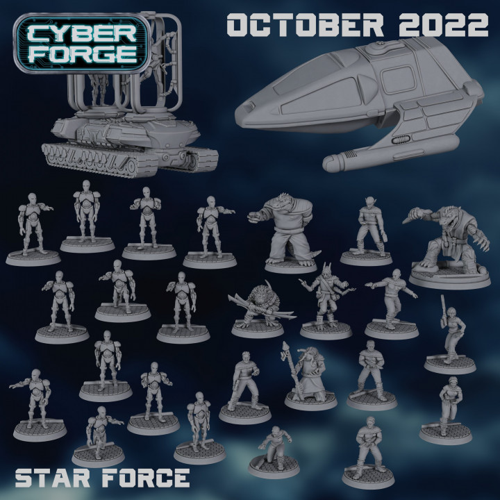 3D Printable Cyber Forge - October 22 Release by Titan Forge Miniatures