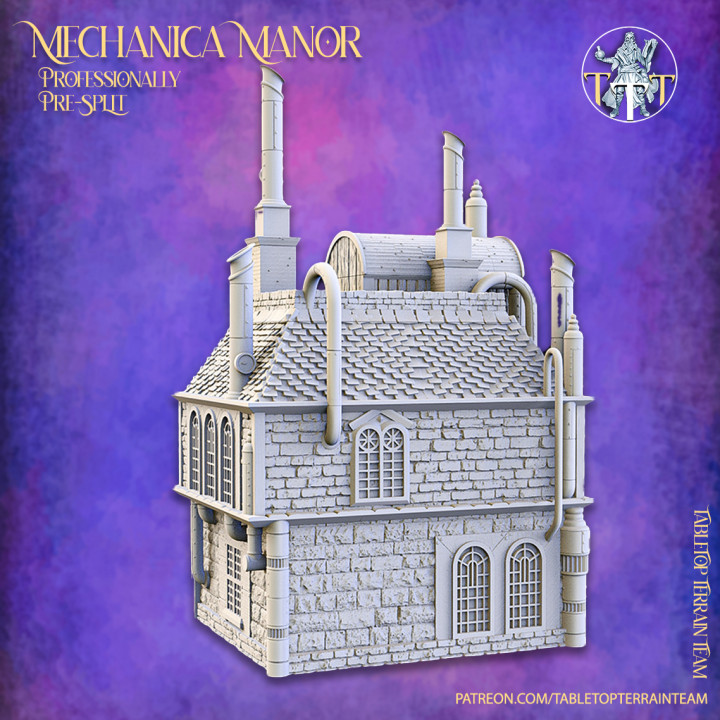3D Printable Mechanica Manor by Tabletop Terrain