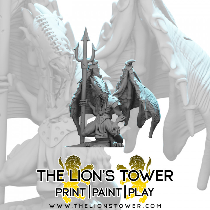 3D Printable Infernal Legion - Spined devils (Set of 5 x 32mm scale ...