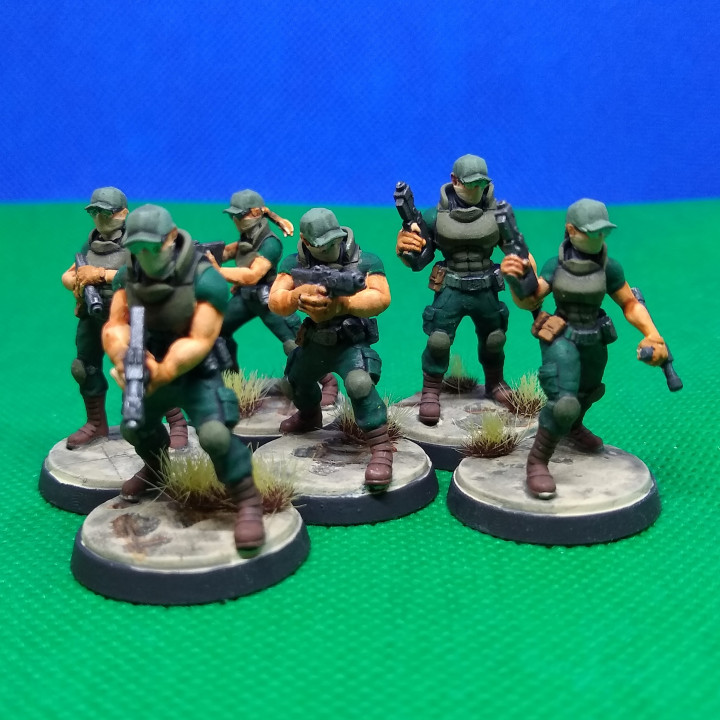 3D Print of Sector Task Force 2 (Female) (PRESUPPORTED) by Alric