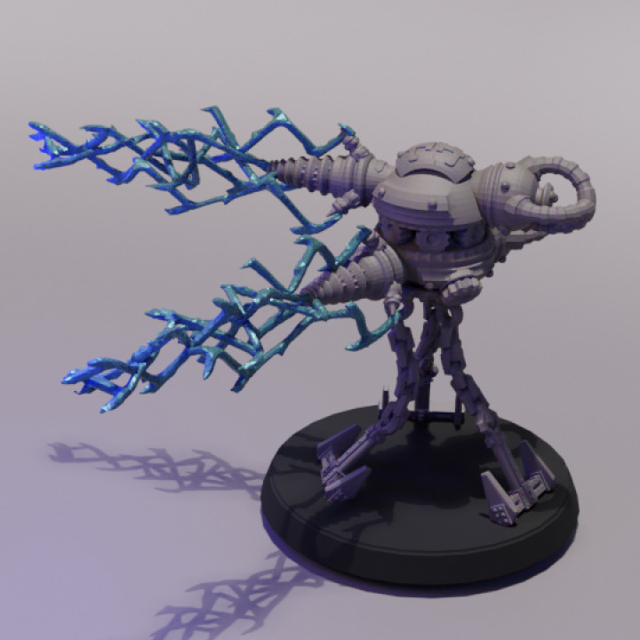 3D Printable electric Skymines, free mini by ddd_martin_miniatures