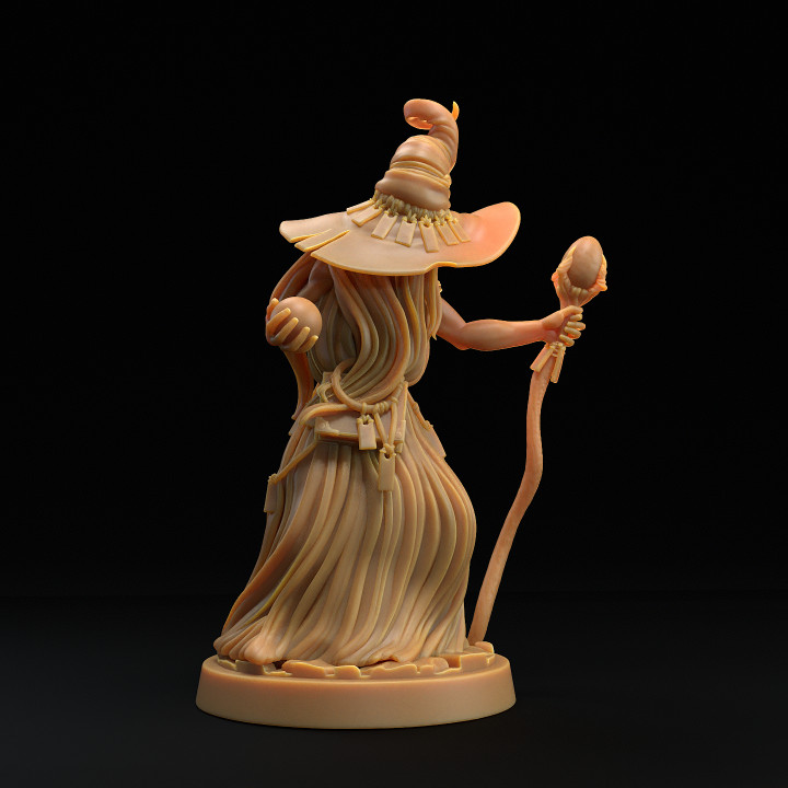 3D Printable Hair Wizards | PRESUPPORTED | Halloween Weird World by The ...