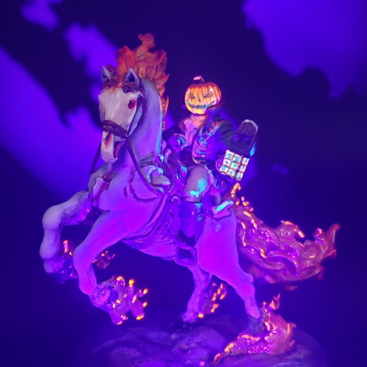 3D Print of FREE Headless Horseman on Nightmare | PRESUPPORTED | Dragon ...