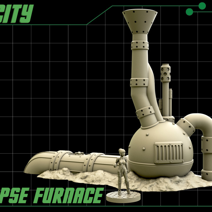 3D Printable Corpse Furnace by LOOTgames