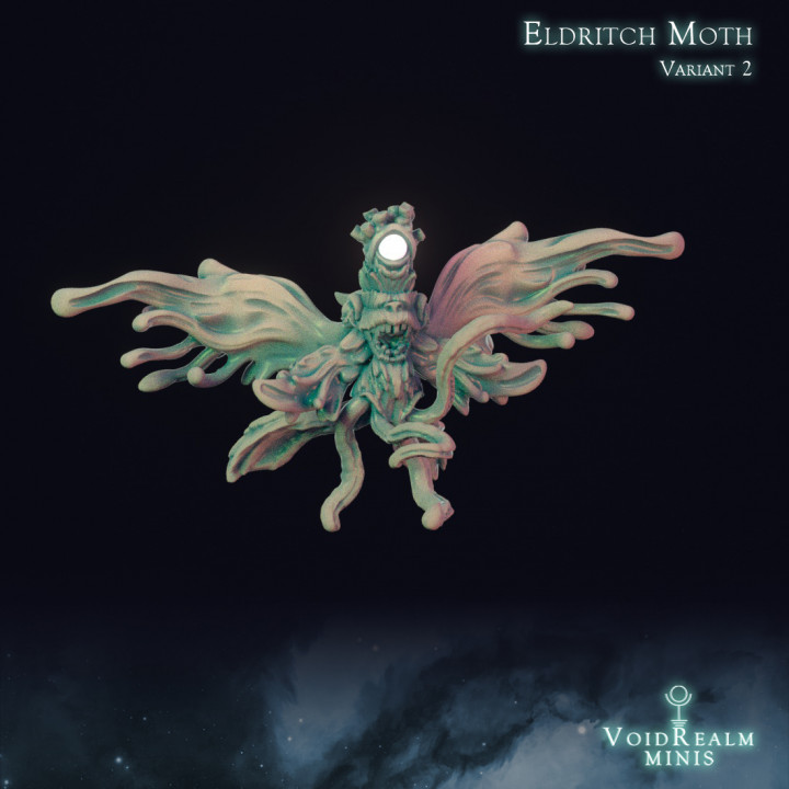 3D Printable Eldritch Moths (4 variants) by VoidRealm Minis