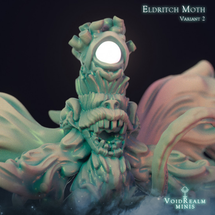 3D Printable Eldritch Moths (4 variants) by VoidRealm Minis