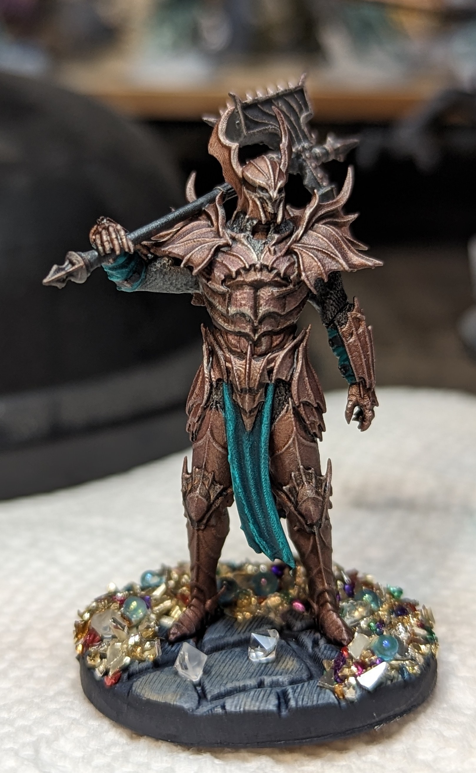 3D Print of Blood knight Hammer Idle by GruntledBear