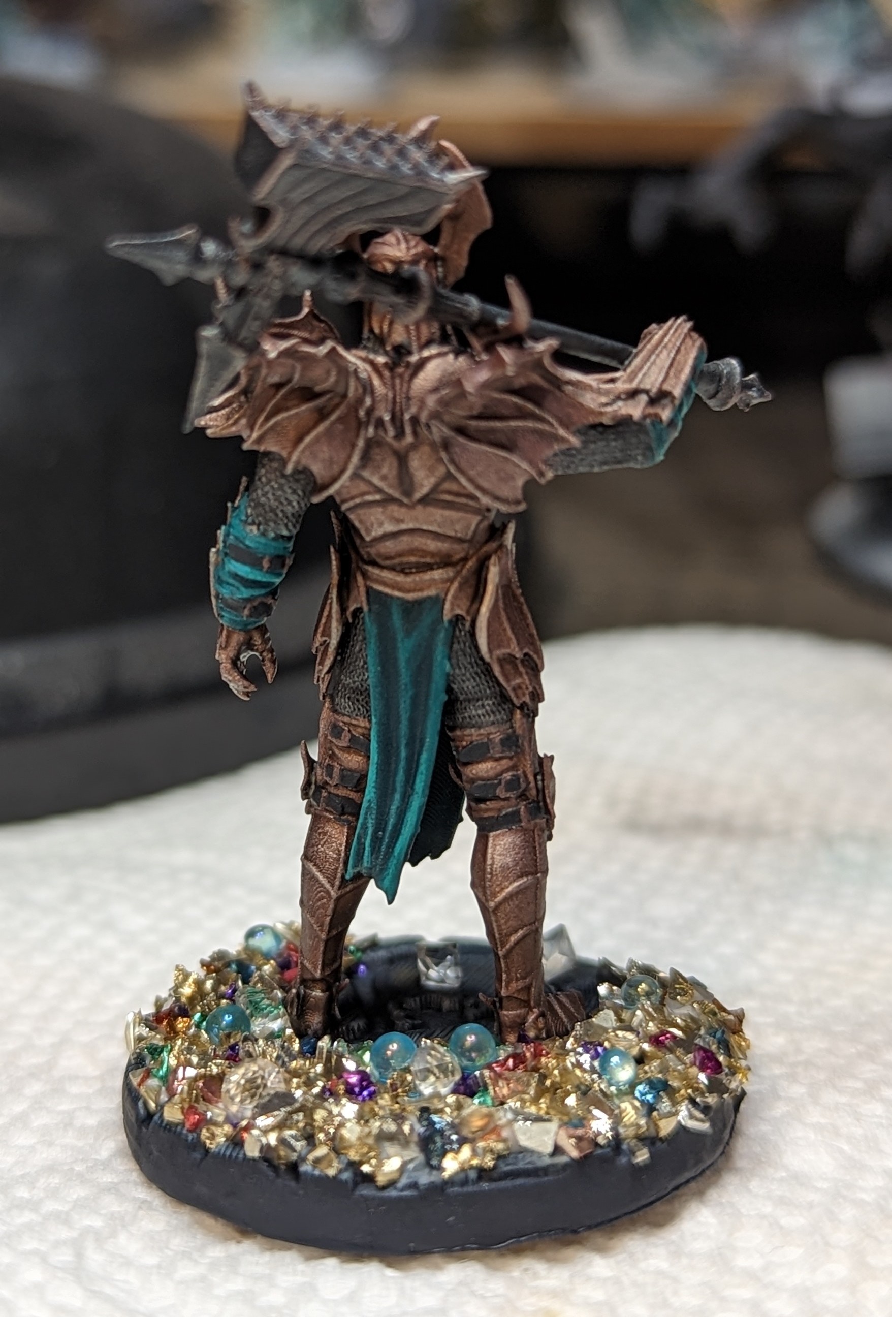 3D Print of Blood knight Hammer Idle by GruntledBear