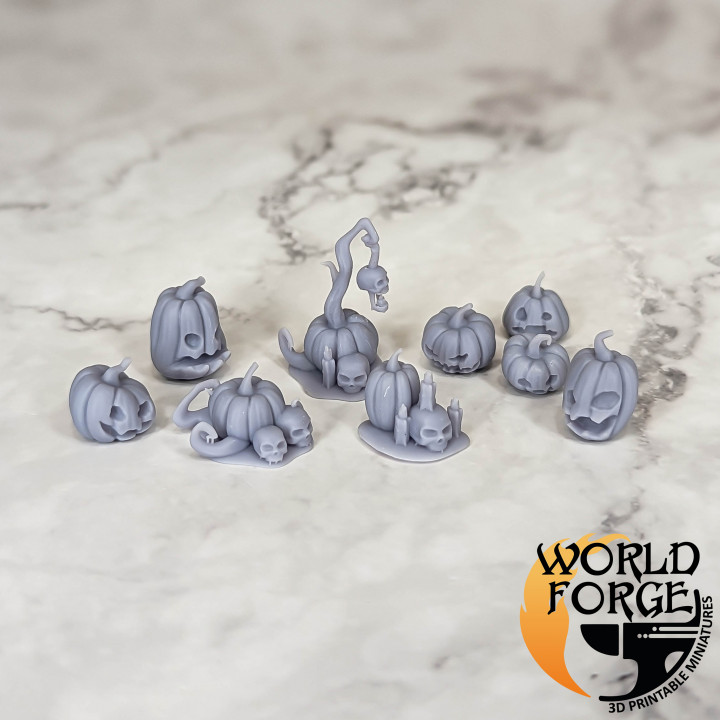 3D Printable Pumpkin Scatter by World Forge Miniatures