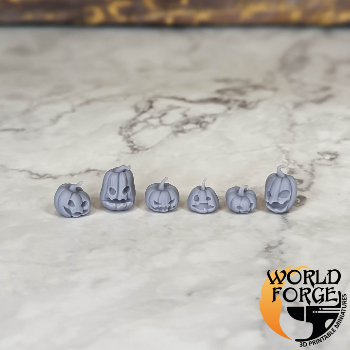 3D Printable Pumpkin Scatter by World Forge Miniatures