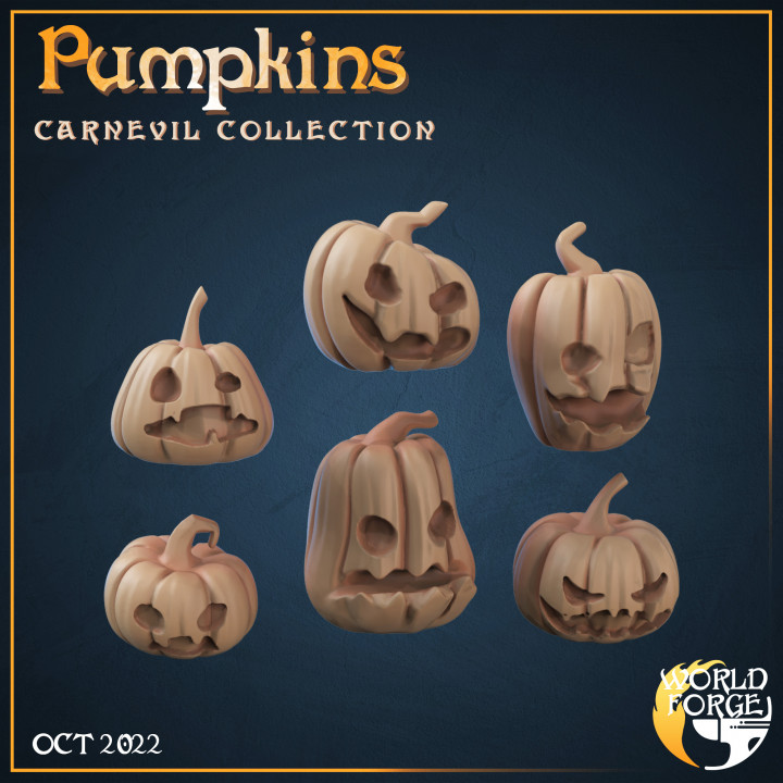 3D Printable Pumpkin Scatter by World Forge Miniatures