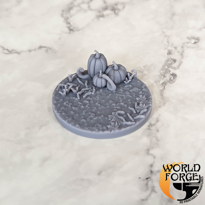 3D Printable Spooky Bases x8 by World Forge Miniatures