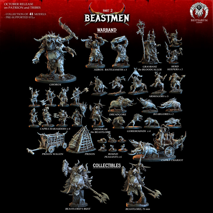 3D Printable The Beastmen - Part Two: Collection | Beastmen by ...