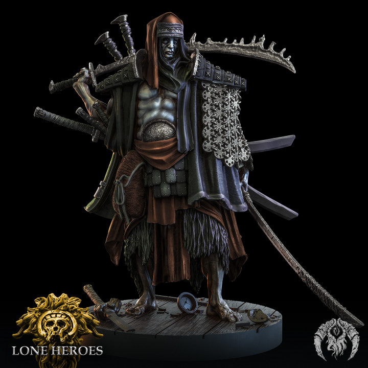 3D Printable Ronin 32mm & 75mm versions | Lone Heroes | Hero by ...