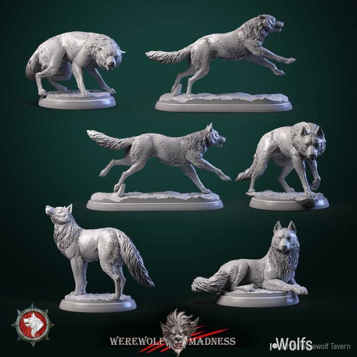 3D Printable 'Werewolf Madness' September 2022 release 26 STL's ...