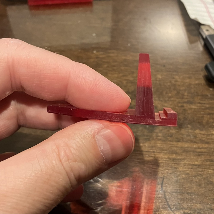 3D Printable Business or trading card display stand by Steve O