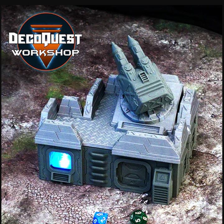 3D Printable Missiles bunker by DecoQuest Workshop