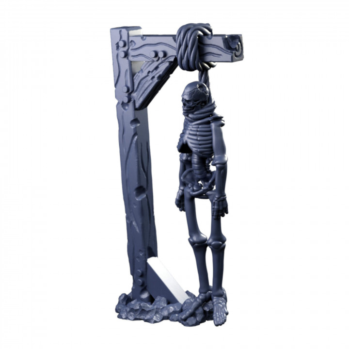3D Printable Hanging Skeleton Undead Fantasy Resin Miniatures by Lex Addams