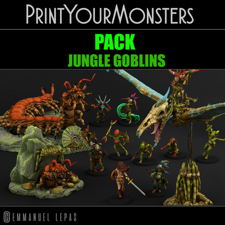 Download JUNGLE GOBLINS PACK Da PrintYourMonsters
