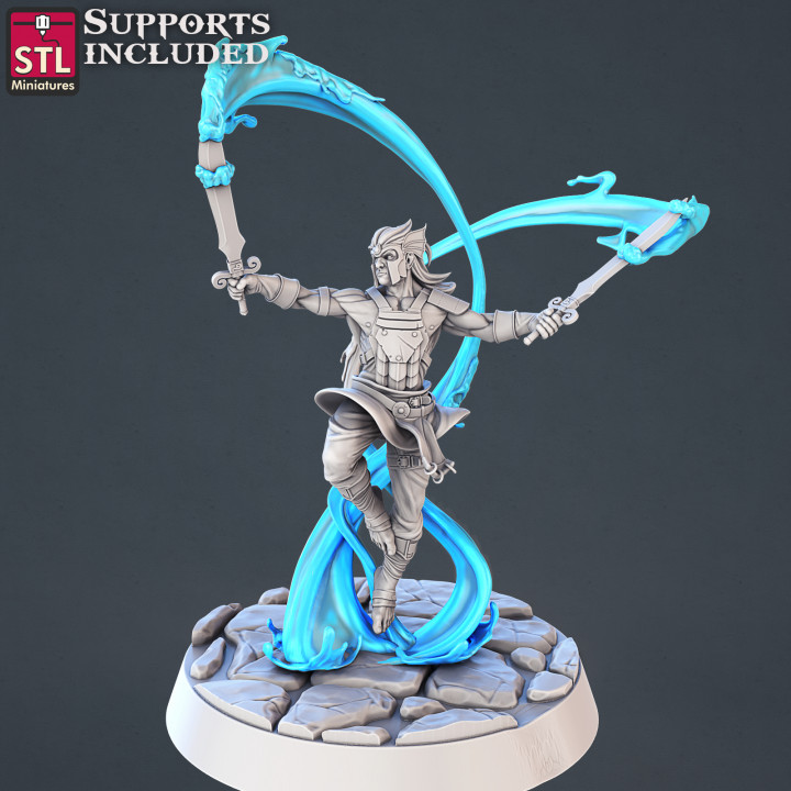 3D Printable Genasi Set by STL Miniatures