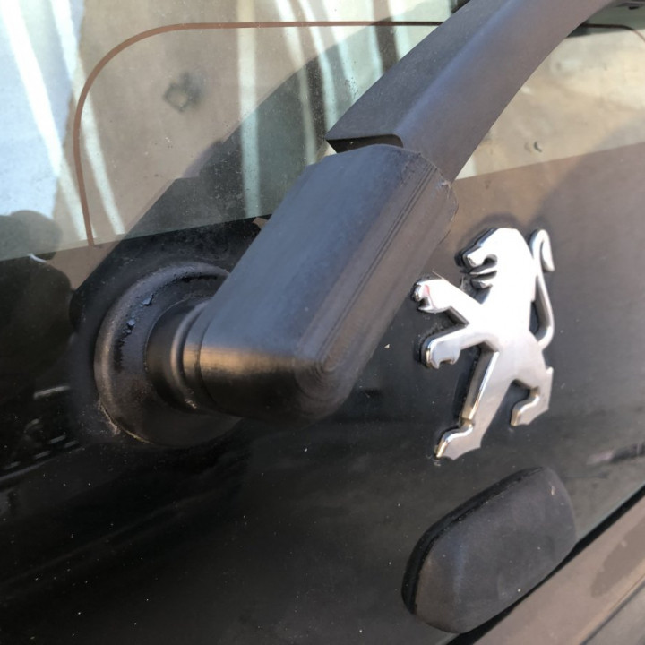 3D Printable PEUGEOT Rear Windshield Wiper Base by CANAVESE DANIEL