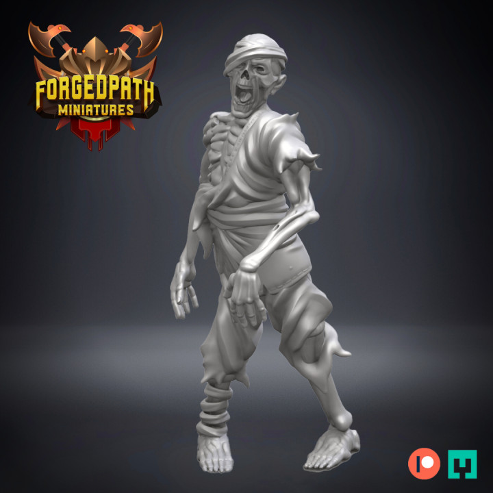 3D Printable Hi-Nin Skeleton Zombies - Undead Samurai by Forged Path ...