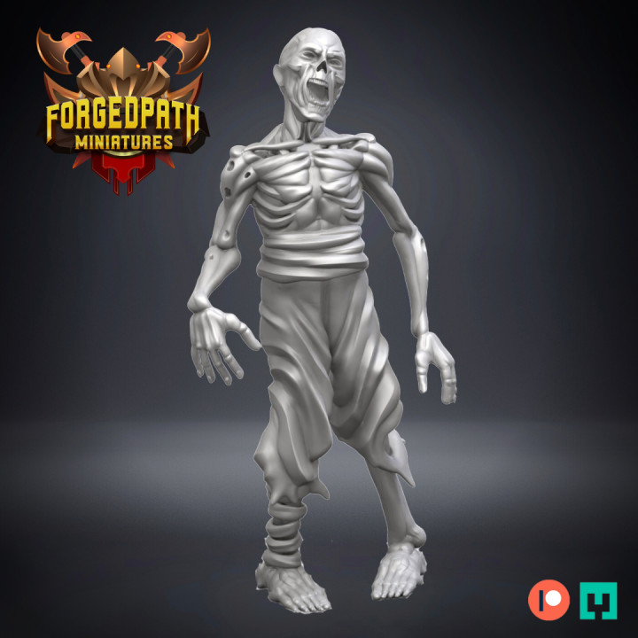 3D Printable Hi-Nin Skeleton Zombies - Undead Samurai by Forged Path ...