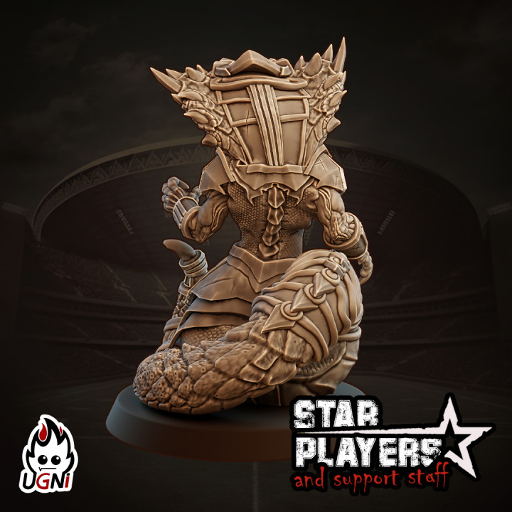 3D Printable Fantasy Football- Star Player - Snake by UGNI Miniatures