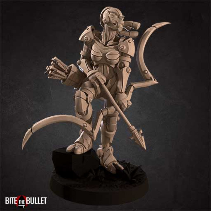 3D Printable Warforged Ranger (8 Versions) by Bite the Bullet