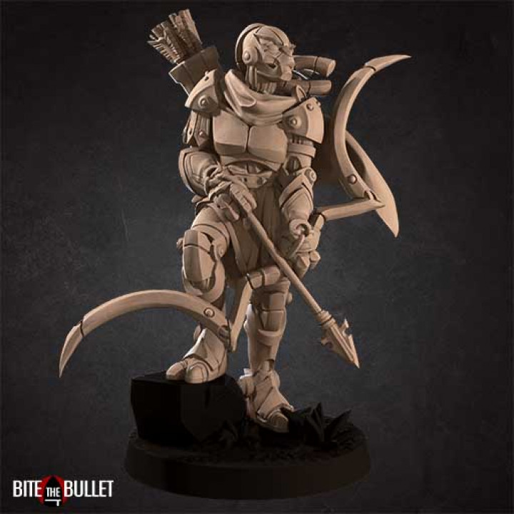 3D Printable Warforged Ranger (8 Versions) by Bite the Bullet