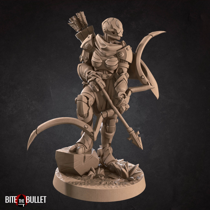 3D Printable Warforged Ranger (8 Versions) by Bite the Bullet