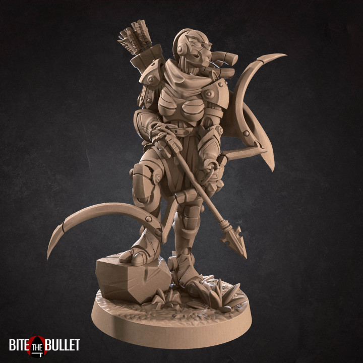3D Printable Warforged Ranger (8 Versions) by Bite the Bullet