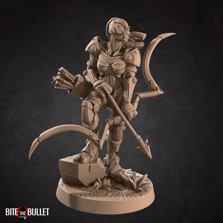 3D Printable Warforged Ranger (8 Versions) by Bite the Bullet