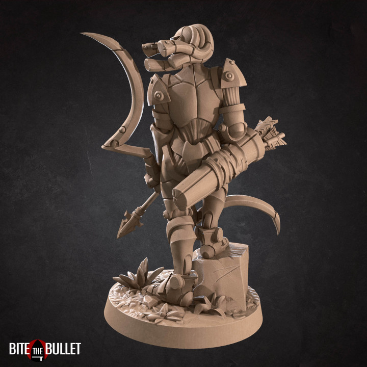3D Printable Warforged Ranger (8 Versions) by Bite the Bullet