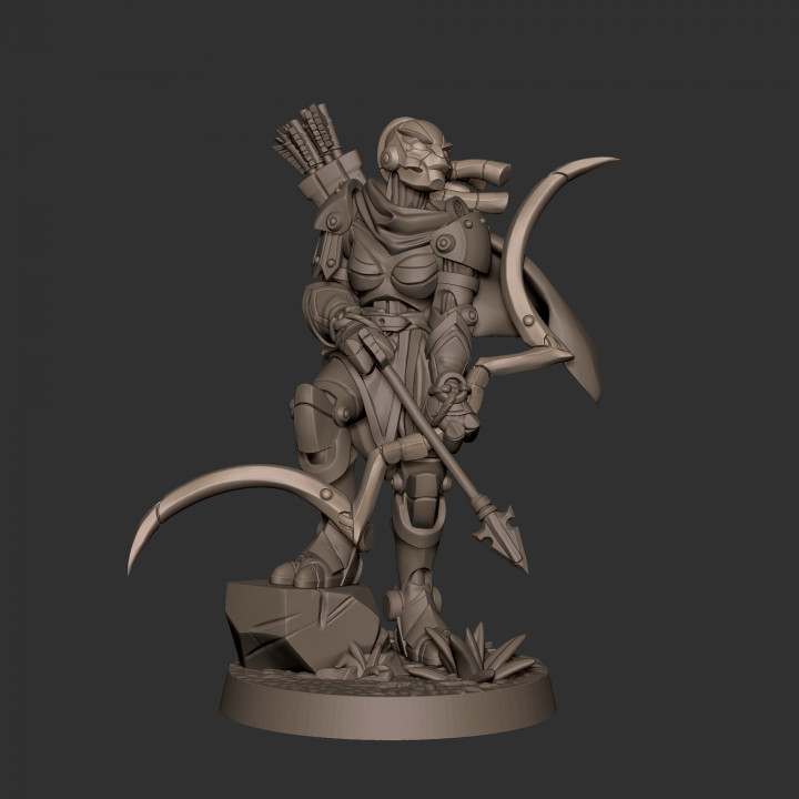 3D Printable Warforged Ranger (8 Versions) by Bite the Bullet