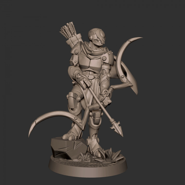 3D Printable Warforged Ranger (8 Versions) by Bite the Bullet