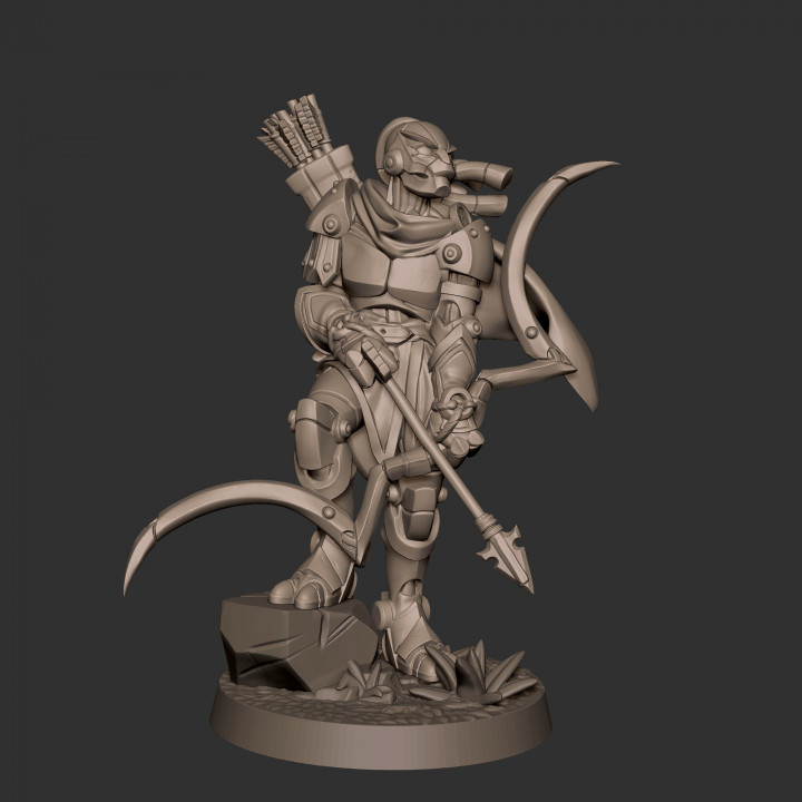 3D Printable Warforged Ranger (8 Versions) by Bite the Bullet
