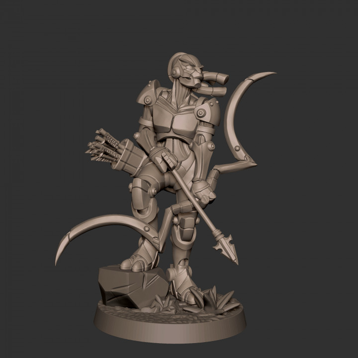 3D Printable Warforged Ranger (8 Versions) by Bite the Bullet