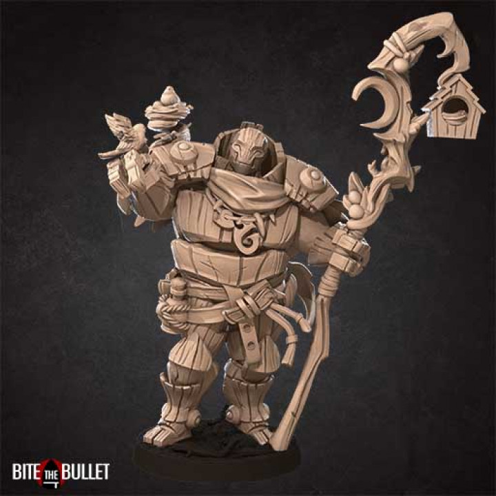 3D Printable Stumpy, the Warforged Druid by Bite the Bullet