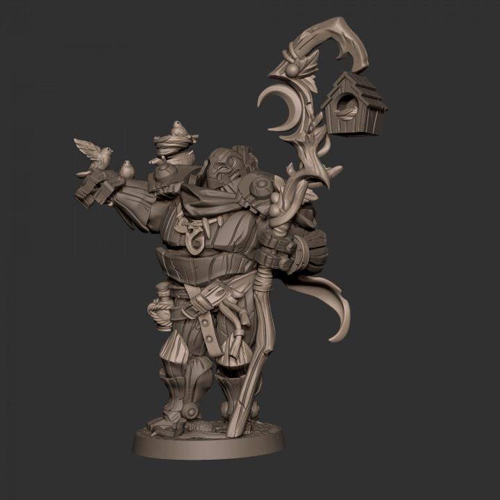 3D Printable Stumpy, the Warforged Druid by Bite the Bullet