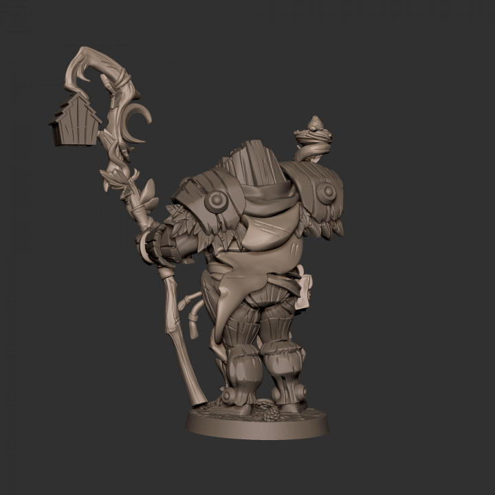 3D Printable Stumpy, the Warforged Druid by Bite the Bullet
