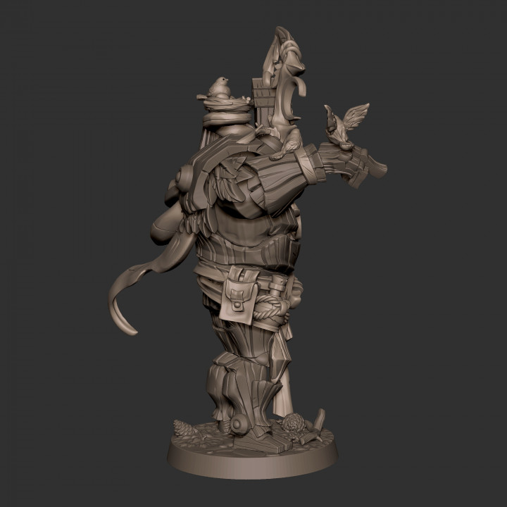 3D Printable Stumpy, the Warforged Druid by Bite the Bullet