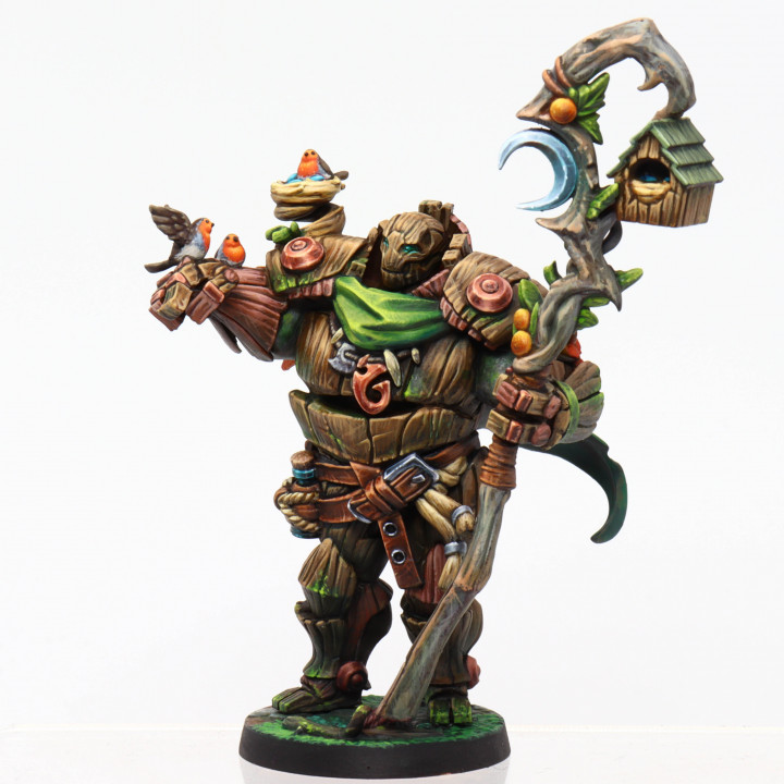 3D Printable Stumpy, the Warforged Druid by Bite the Bullet