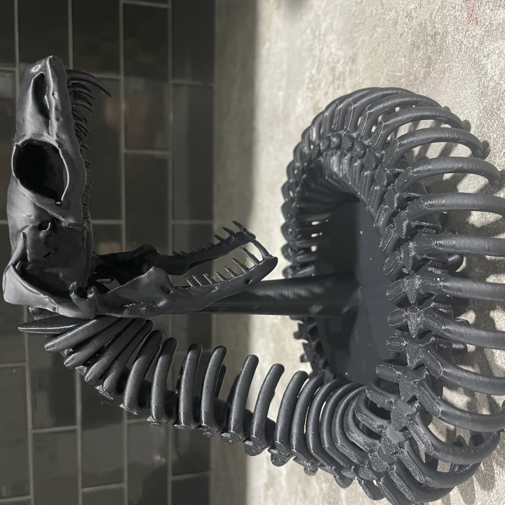 3D Print of ARTICULATED SKELETON SNAKE by lucaszimmerman