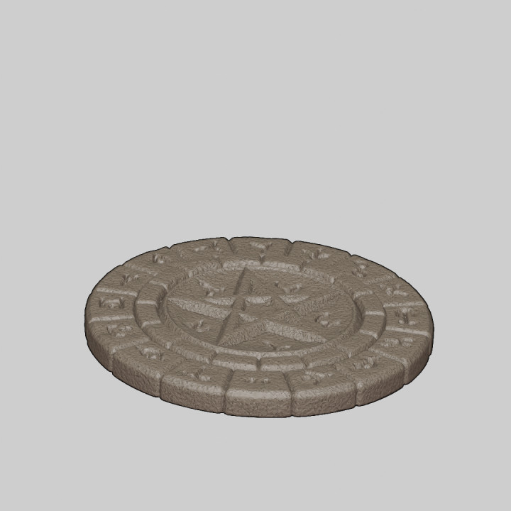 3D Printable Summoning Circle by Dani Amengual