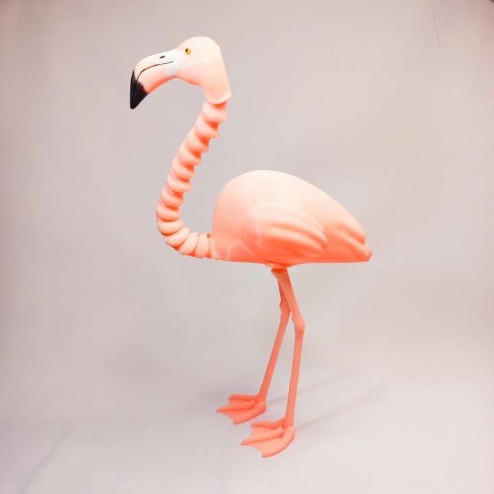 3D Printable ARTICULATED FLAMINGO by Rogi Studios