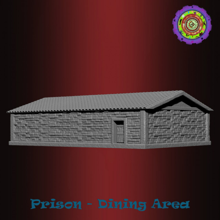 3D Printable Prison - Dining Area by C2Dwellers